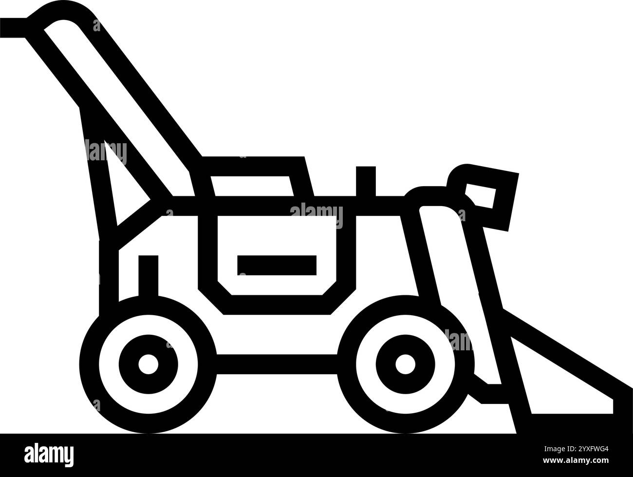 robotic loader robot harvests line icon vector illustration Stock ...