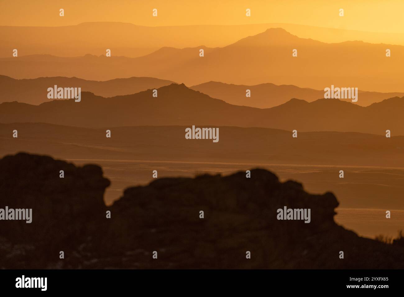 Dry temperate steppe and mountain regions in western Mongolia. The rock ...