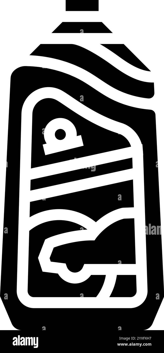 wash soap car care glyph icon vector illustration Stock Vector Image ...