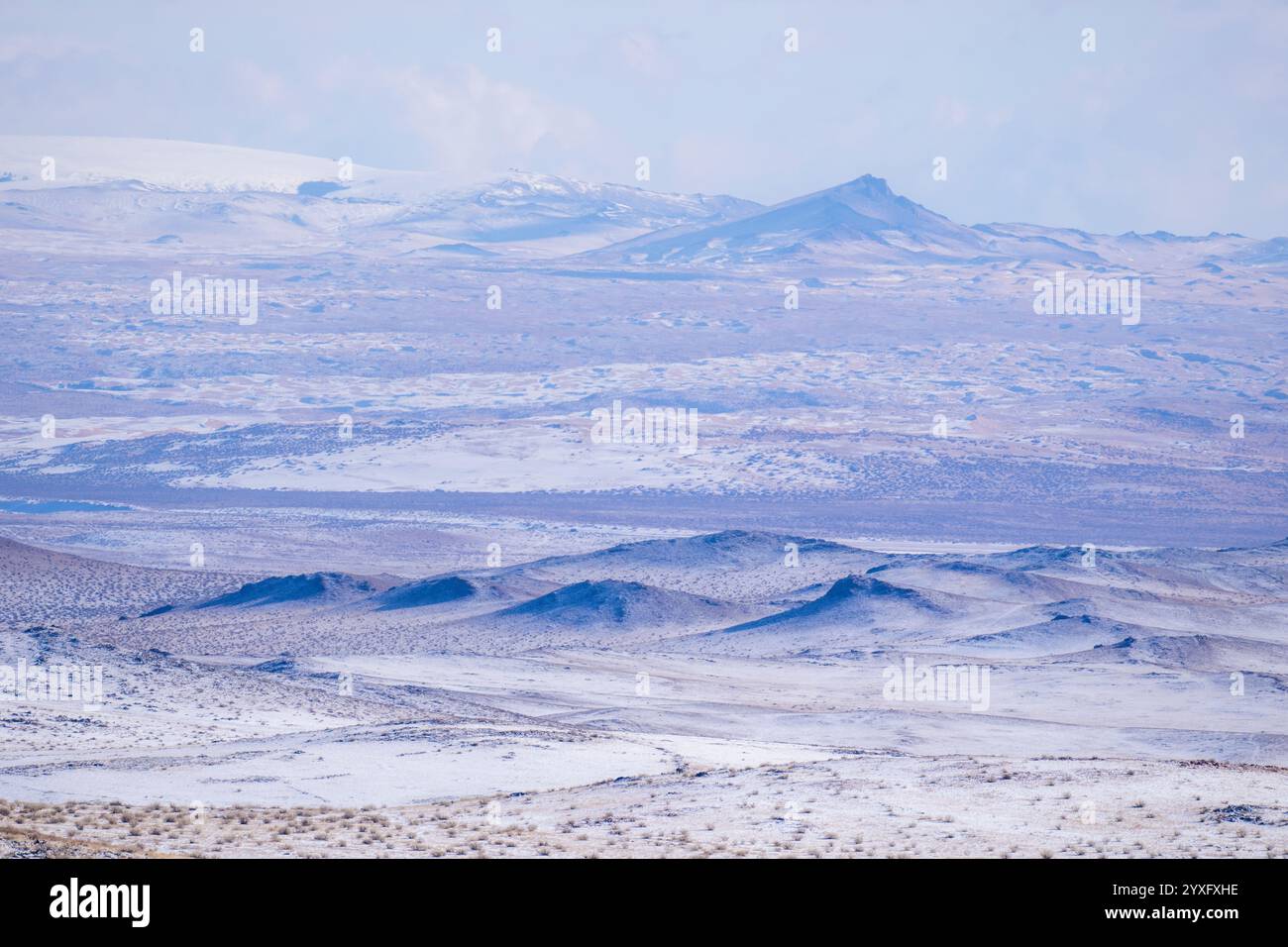 Dry temperate steppe and mountain regions in western Mongolia. Steppe ...