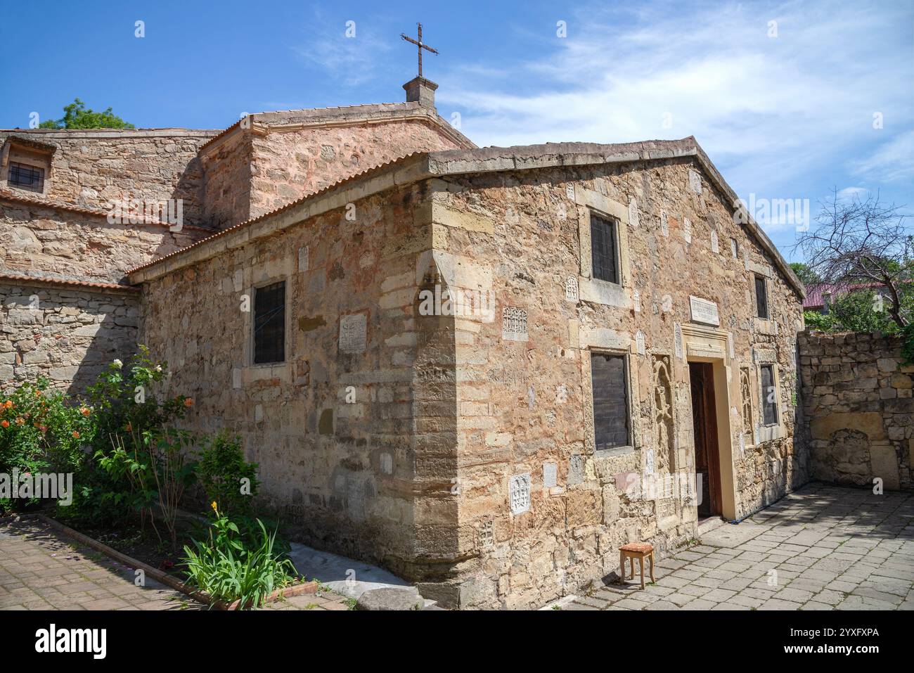 Medieval temple of Saint Sergius (Surb-Sarkis). Feodosia, Crimea Stock ...