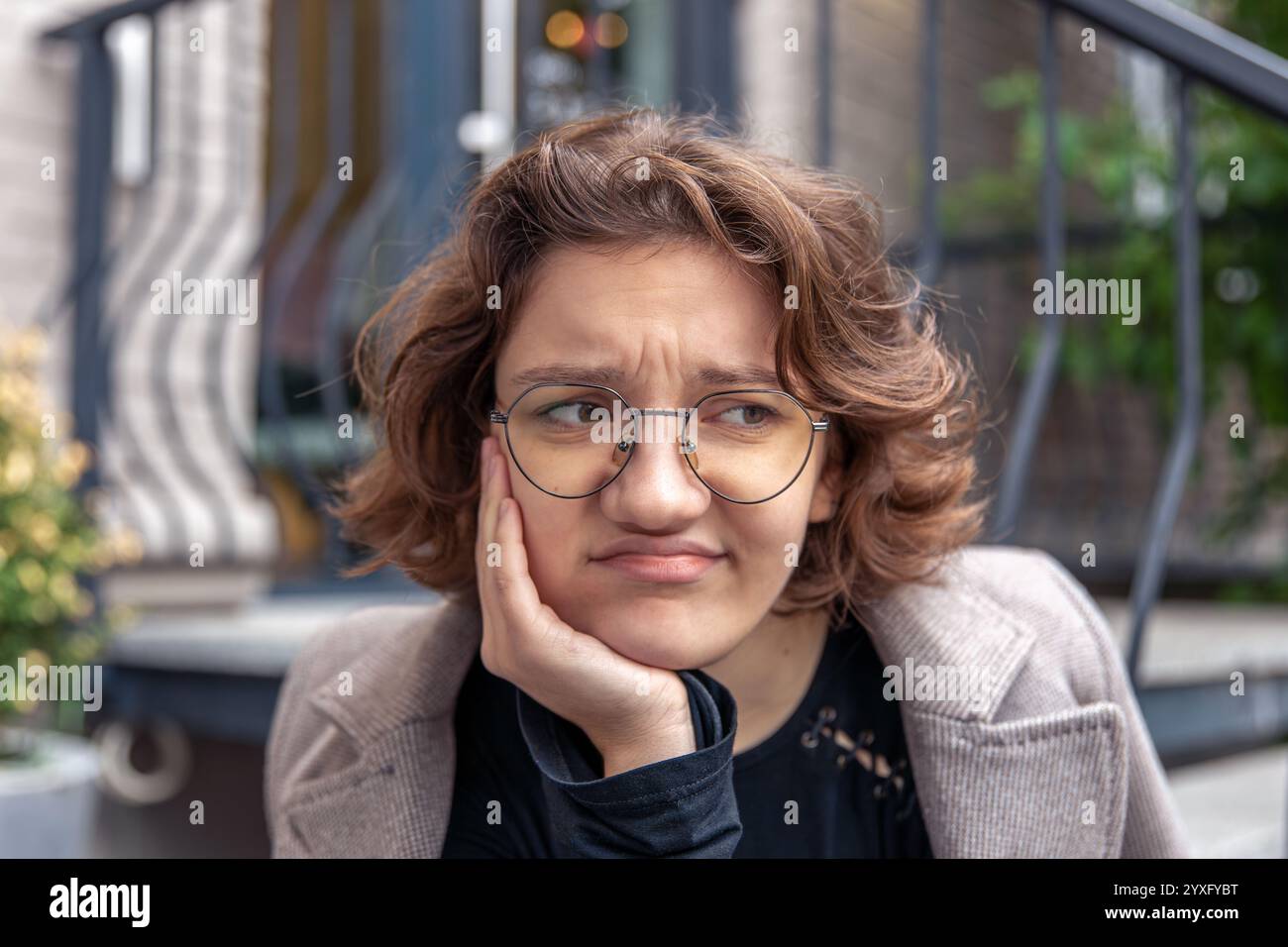 Sad young woman. Emotions concept. Sad woman close-up Stock Photo - Alamy