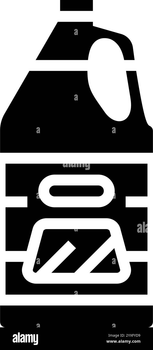 windshield washer fluid car care glyph icon vector illustration Stock ...