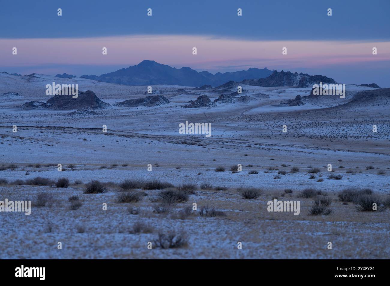 Dry temperate steppe and mountain regions in western Mongolia. Steppe ...