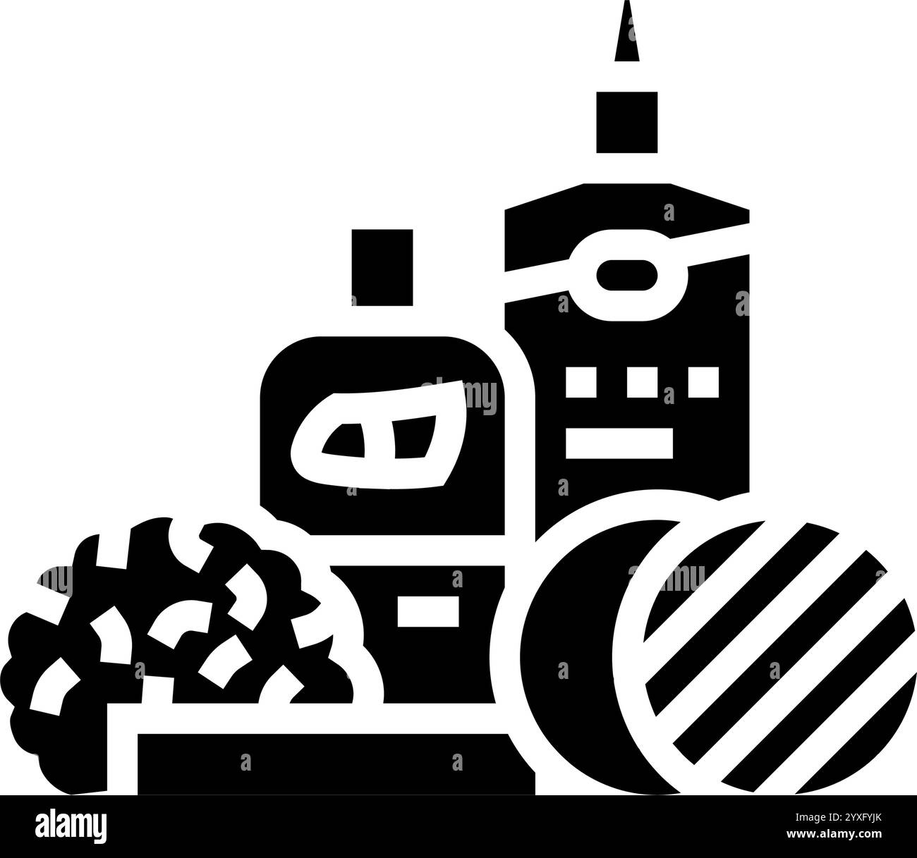 headlight restoration kit car care glyph icon vector illustration Stock ...