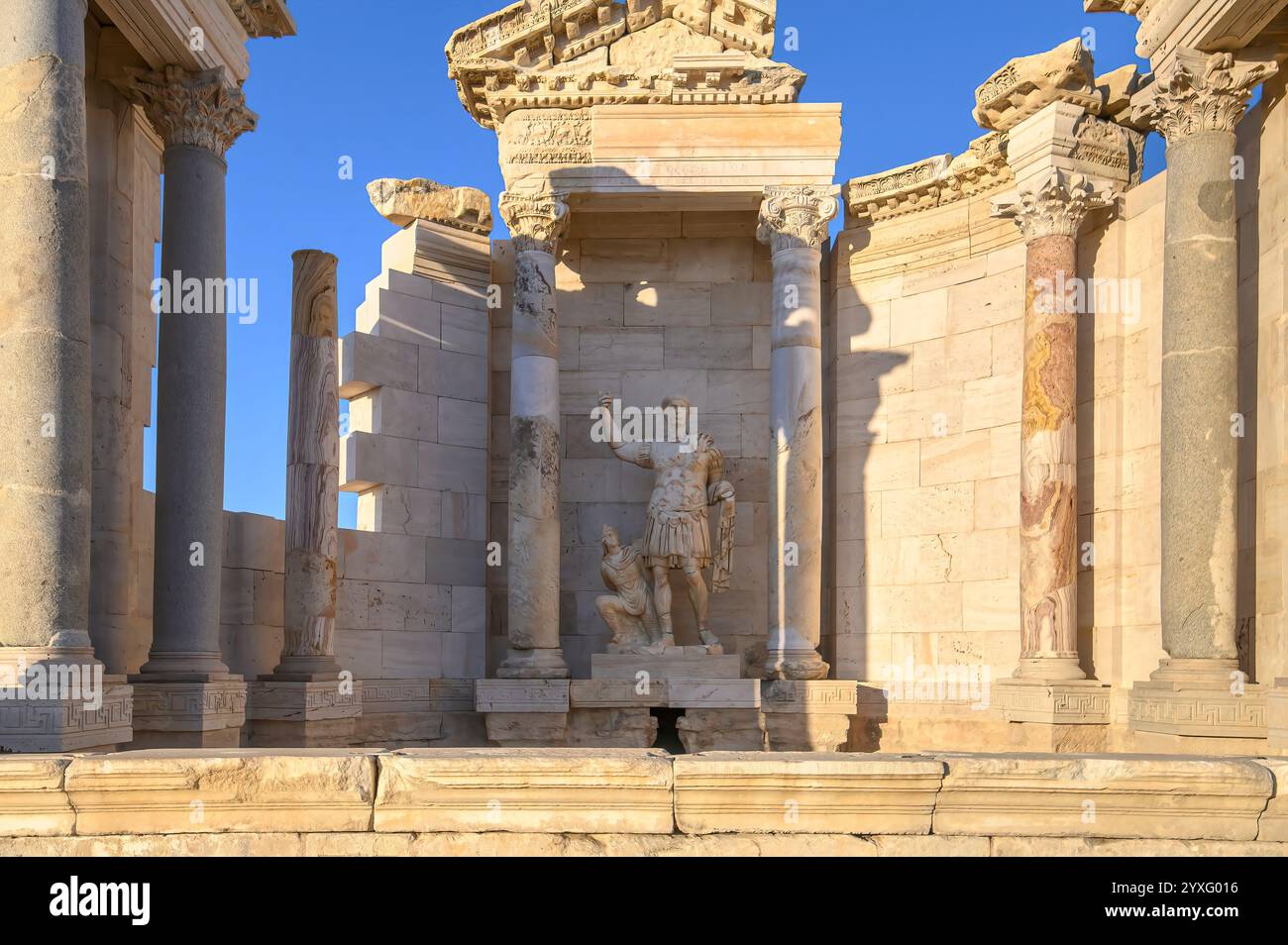 Ruins of the ancient city Laodicea on the Lycus and the Traian ...