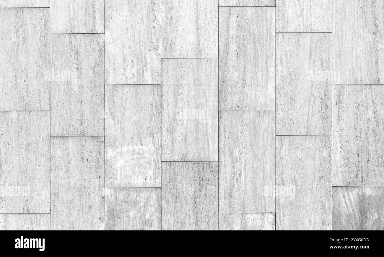 Decorative white stone tiling on the front wall, detailed background ...