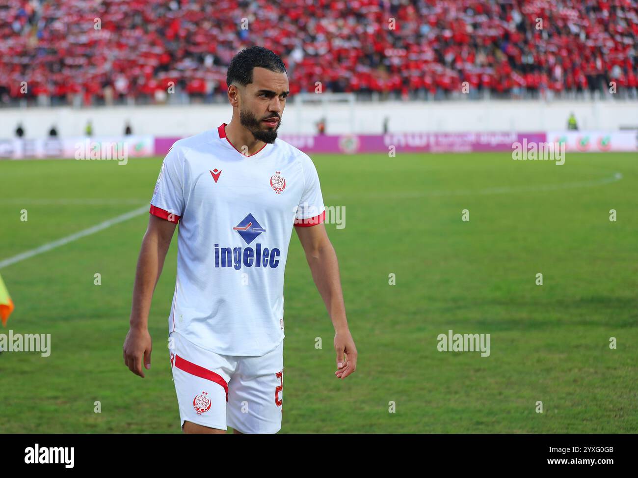 MOROCCO, CASABLANCA, 14 December 2024: Hamza Sakhi of Wydad AC during the Botola Pro League ...