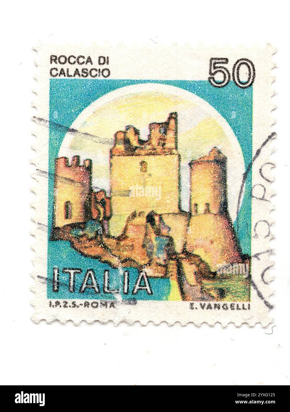 A vintage postage stamp from Italy isolated on a white background Stock ...