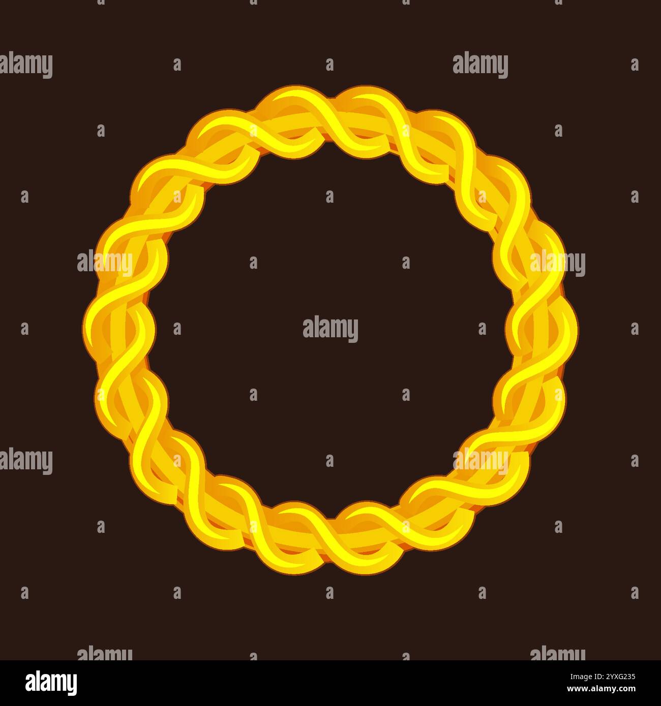Celtic golden frame. Round Celtic vector braided frame design, Irish ...