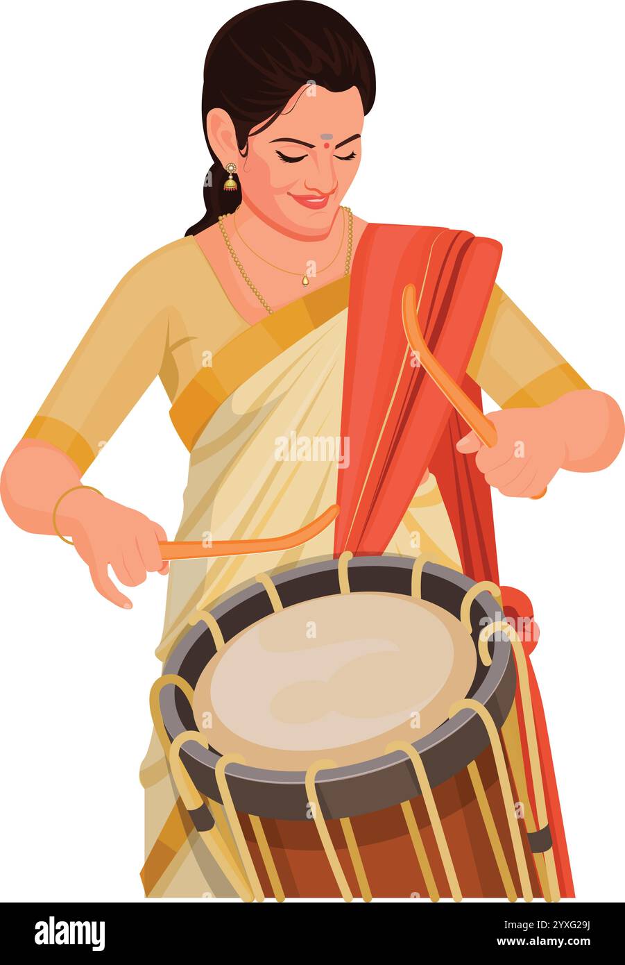 chande indian woman chande performance, kerala chenda melam performance ...