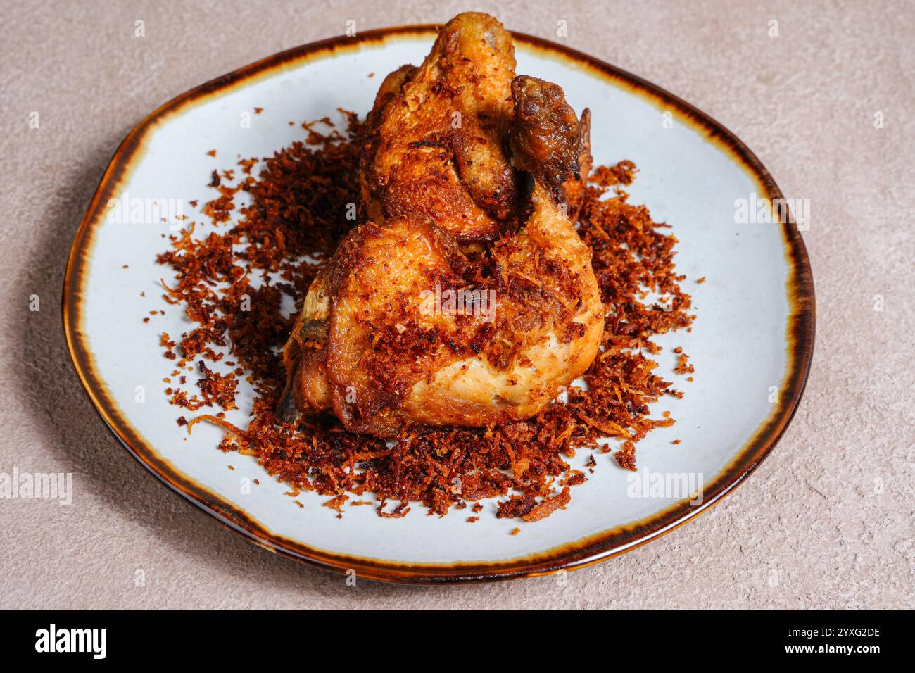 Kalasan Fried Chicken. Traditional fried chicken with spices from ...