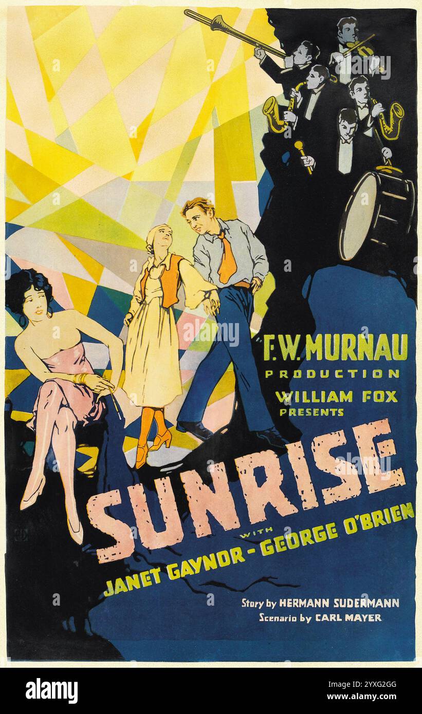 F.W. Murnau presents Sunrise (Fox, 1927). Janet Gaynor, George O'Brien ...
