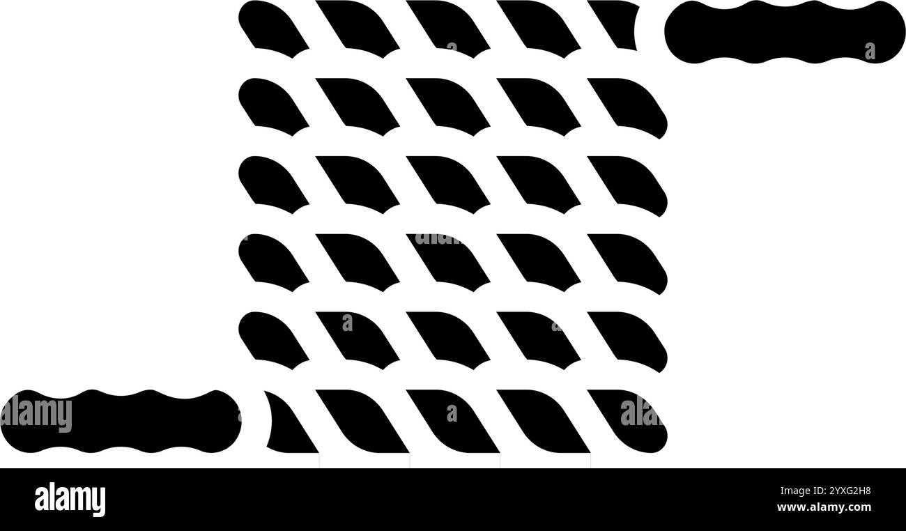 battle ropes fitness tool glyph icon vector illustration Stock Vector ...