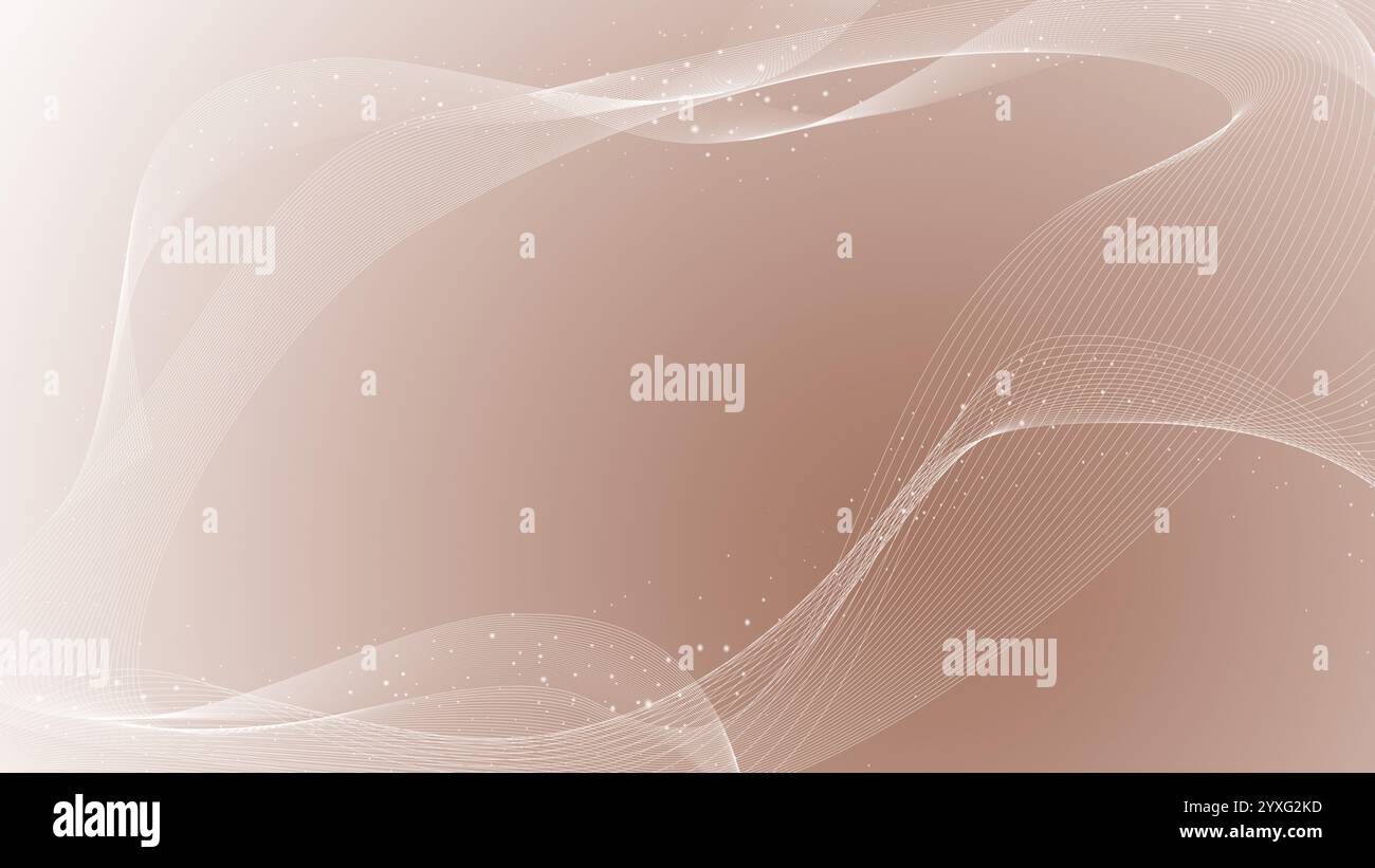 Abstract Background in the Trendy Color of the Year 2025 with Flowing ...