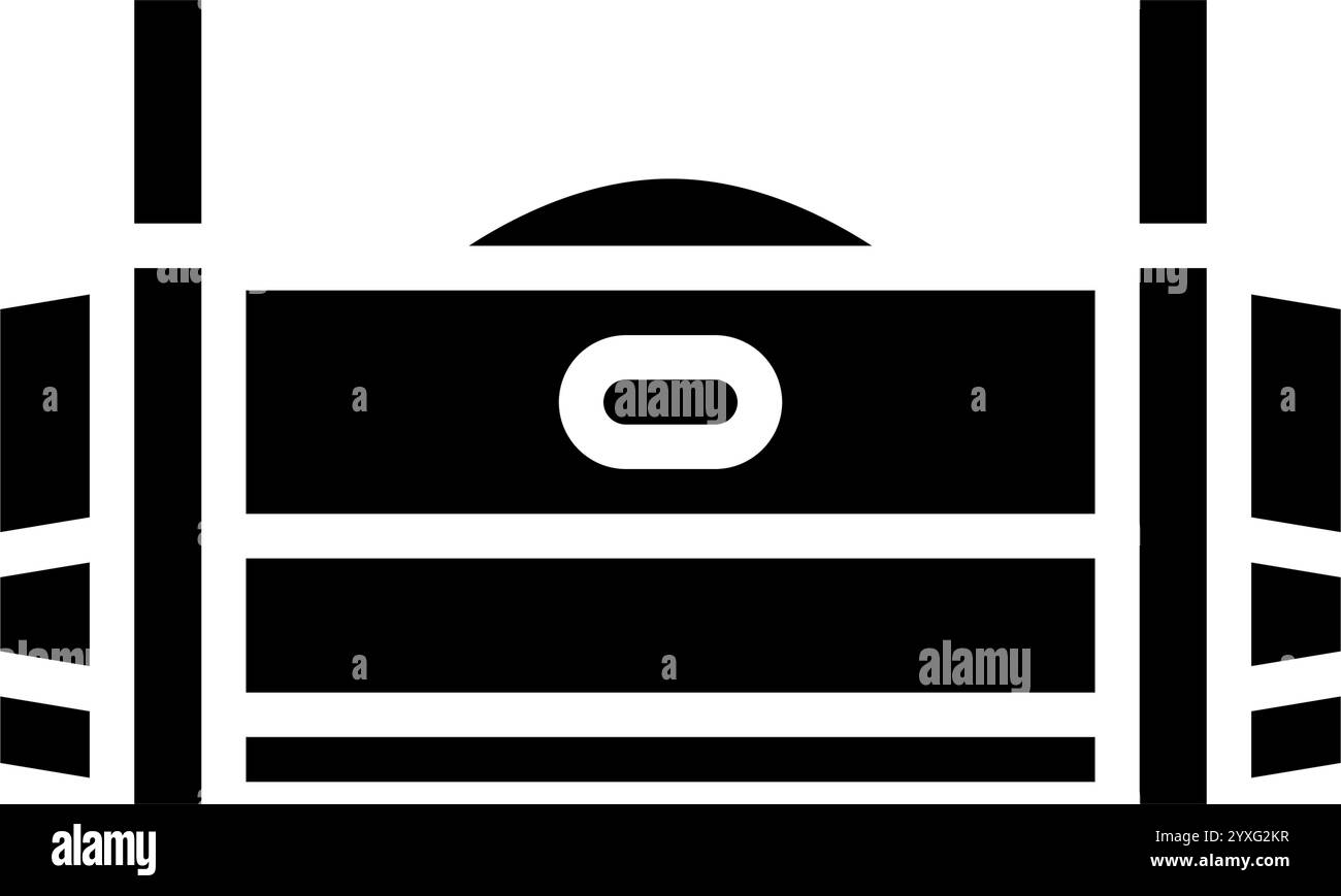 sandbag fitness tool glyph icon vector illustration Stock Vector Image ...