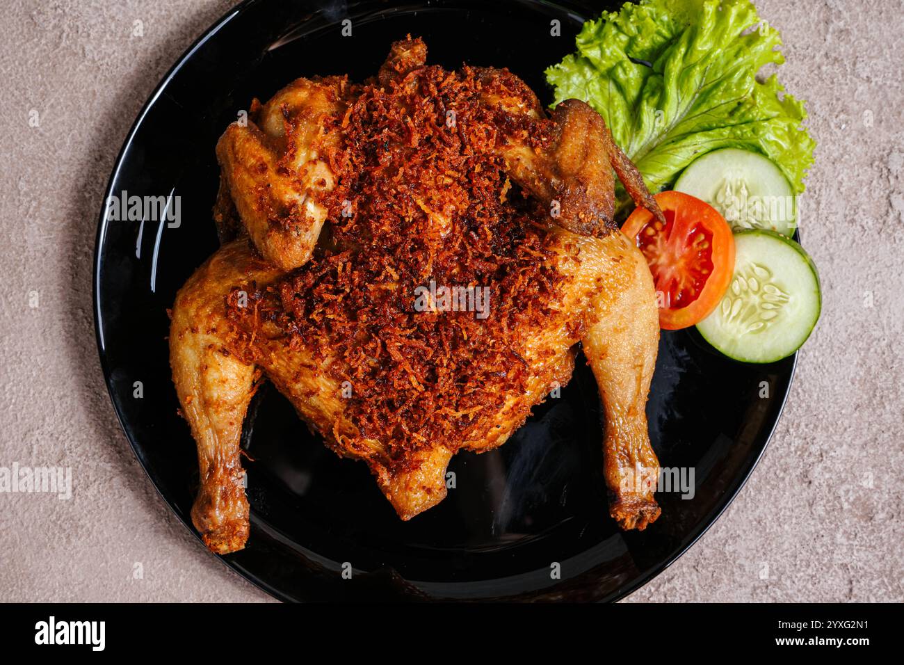 Kalasan Fried Chicken. Traditional fried chicken with spices from ...