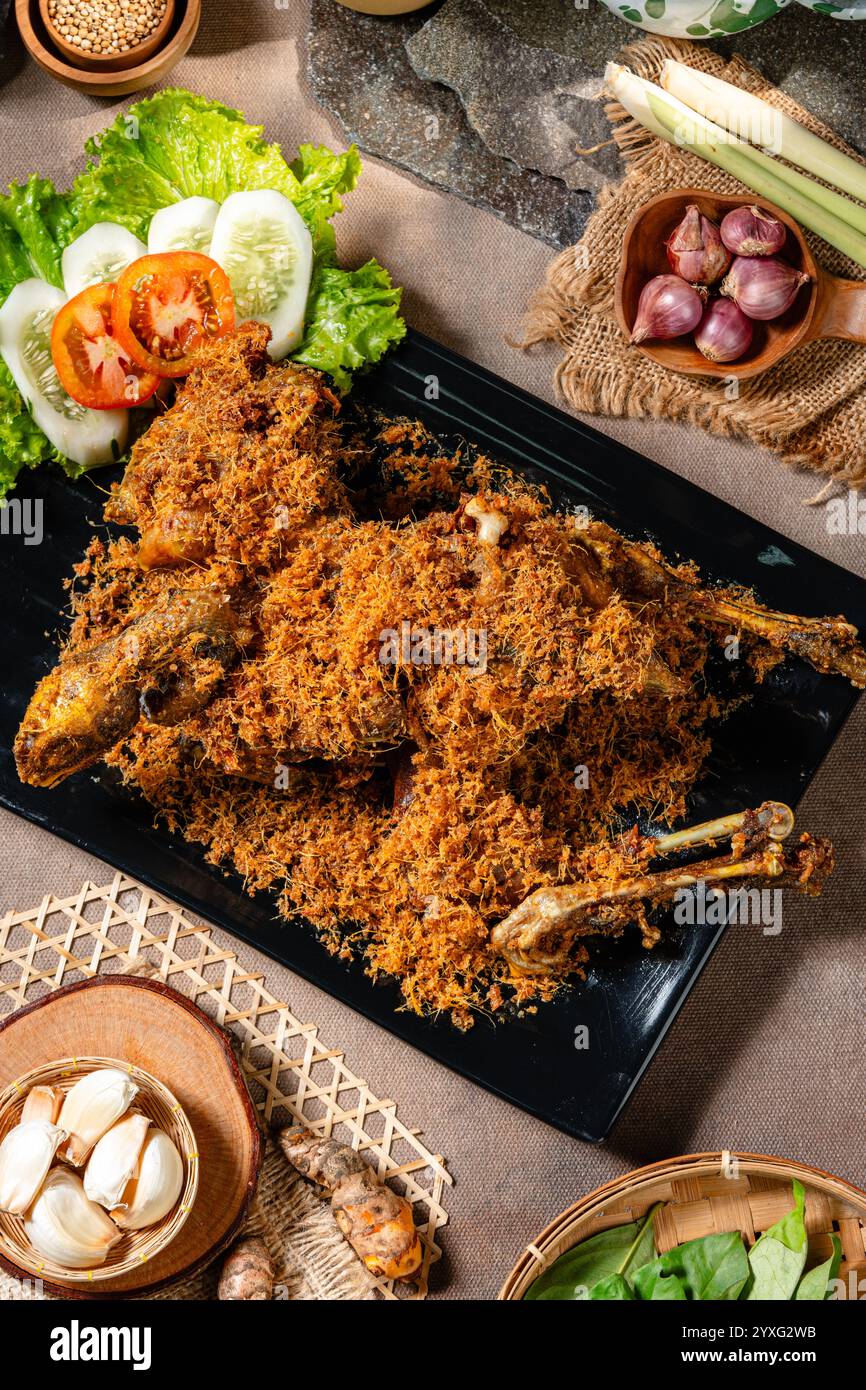 Ayam Goreng Lengkuas or Galangal Fried Chicken is a traditional ...