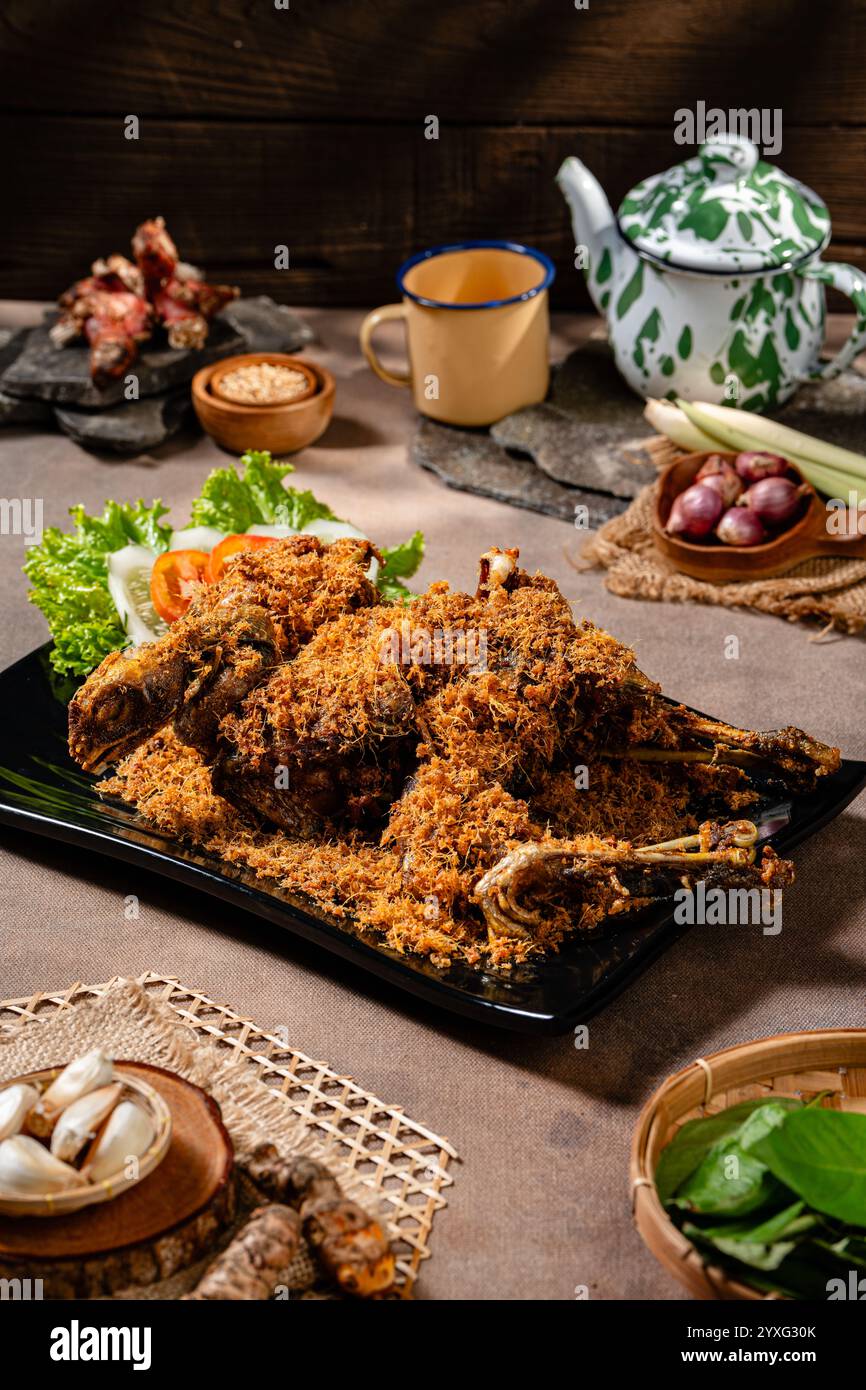 Ayam Goreng Lengkuas or Galangal Fried Chicken is a traditional ...