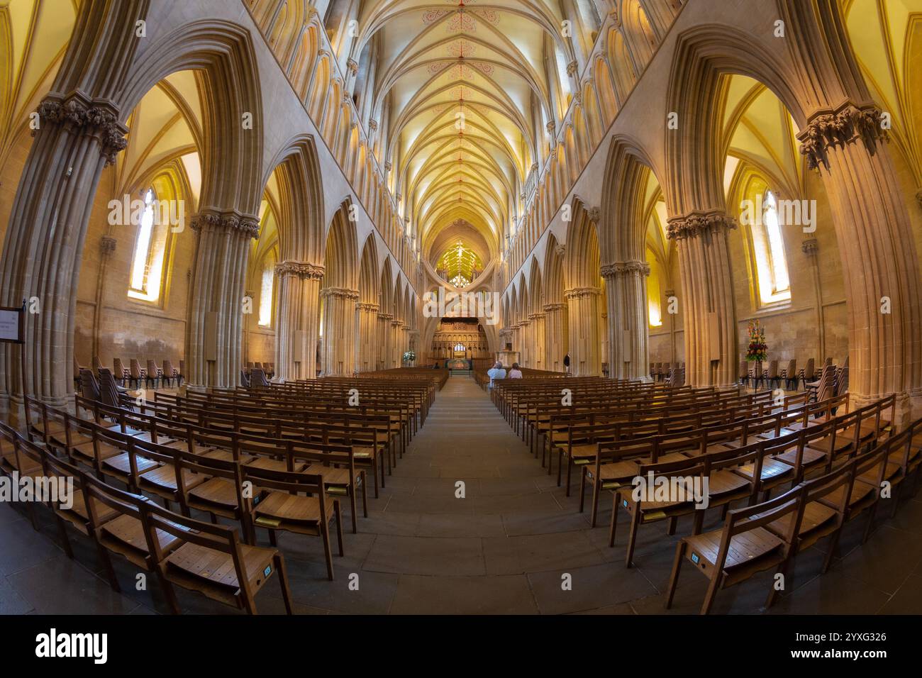 Wells Cathedral is set in the medieval heart of England’s smallest city ...