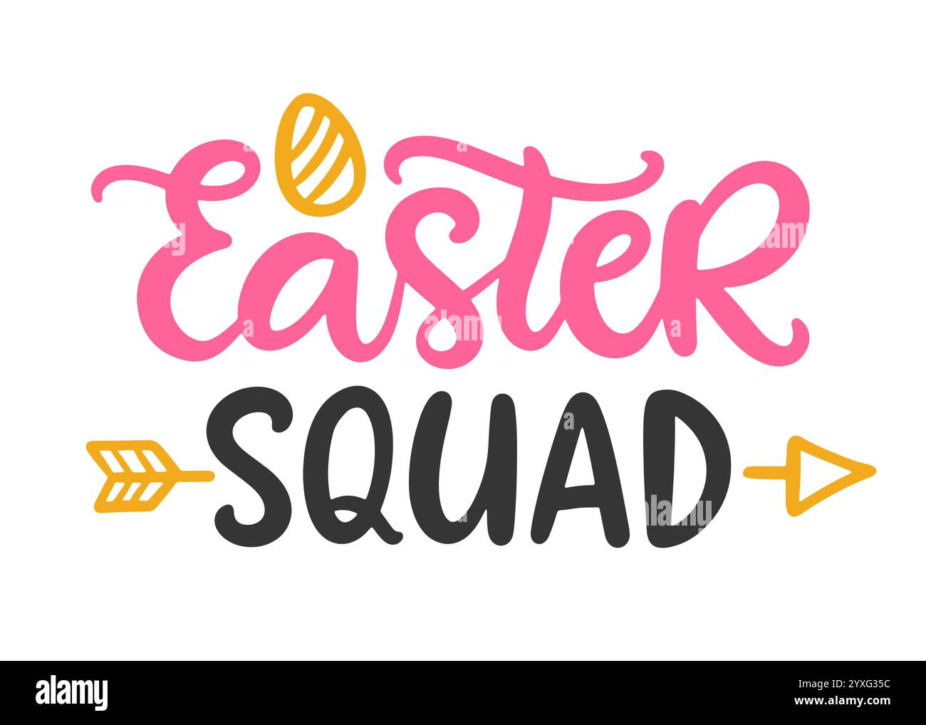 Easter Squad lettering quote vector calligraphy Stock Vector Image & Art - Alamy