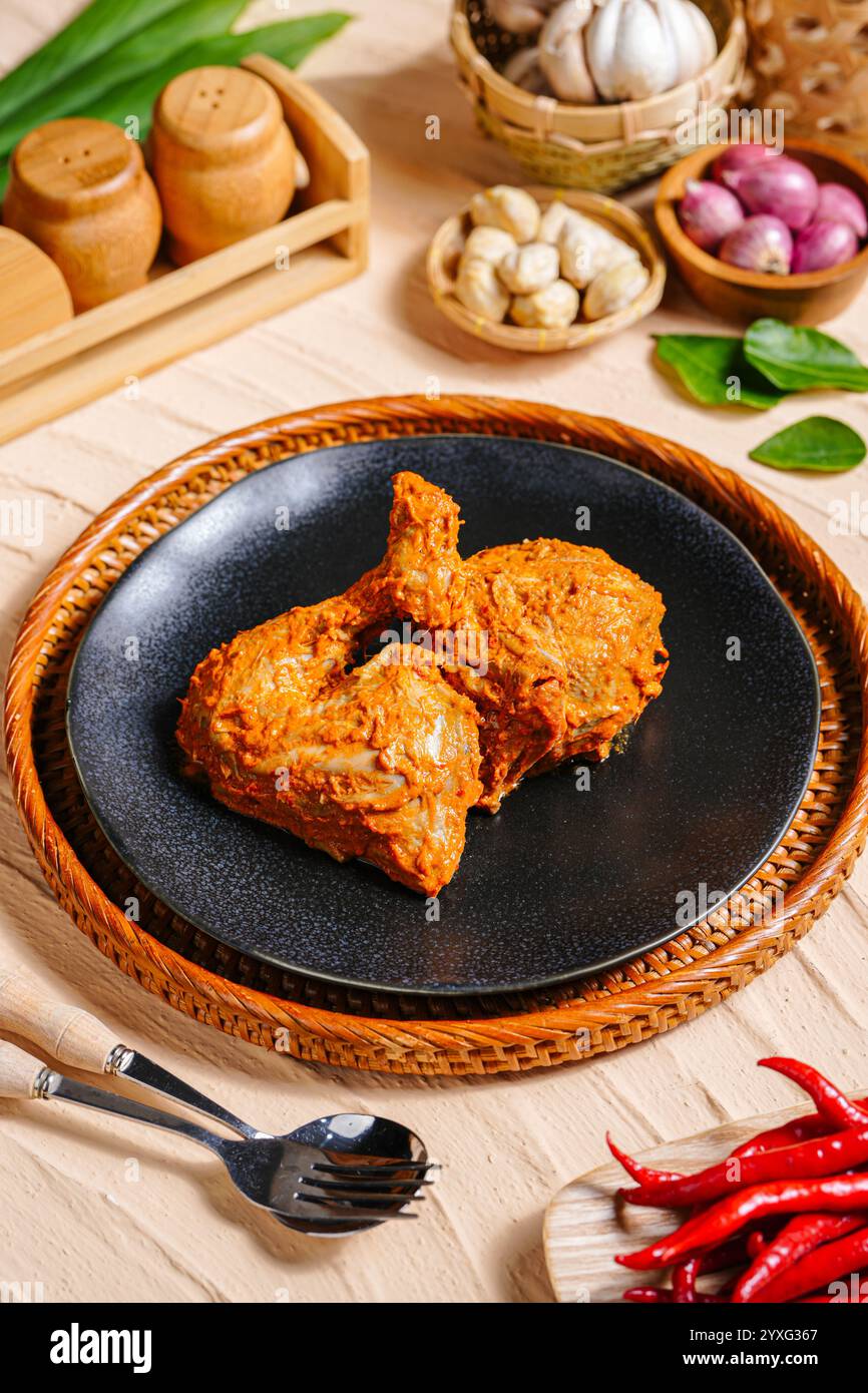 Rendang Ayam or Chicken Rendang, is an Indonesian food from West ...