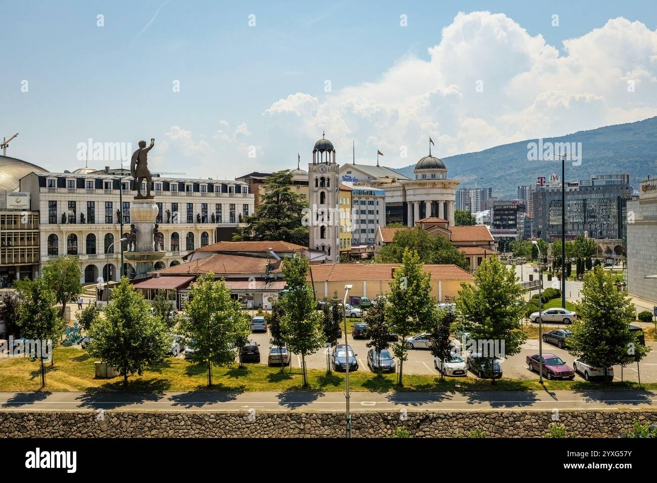 View od the old town of Skopje North Macedonia Stock Photo - Alamy