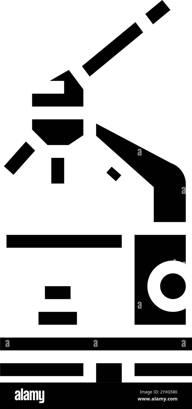 microscope genetic engineering glyph icon vector illustration Stock Vector Image & Art - Alamy