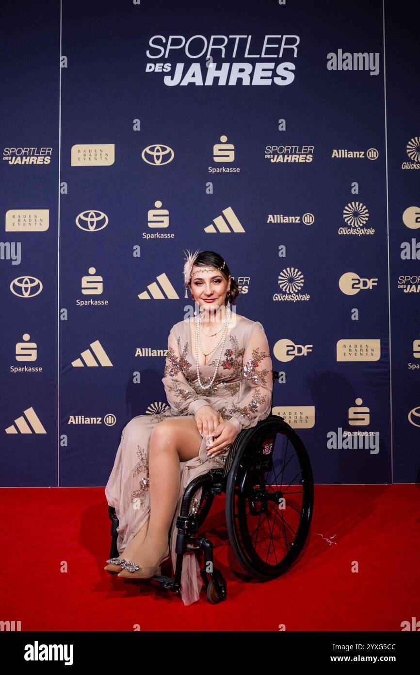 15 December 2024, Baden-Württemberg, Baden-Baden: Kristina Vogel stands ...