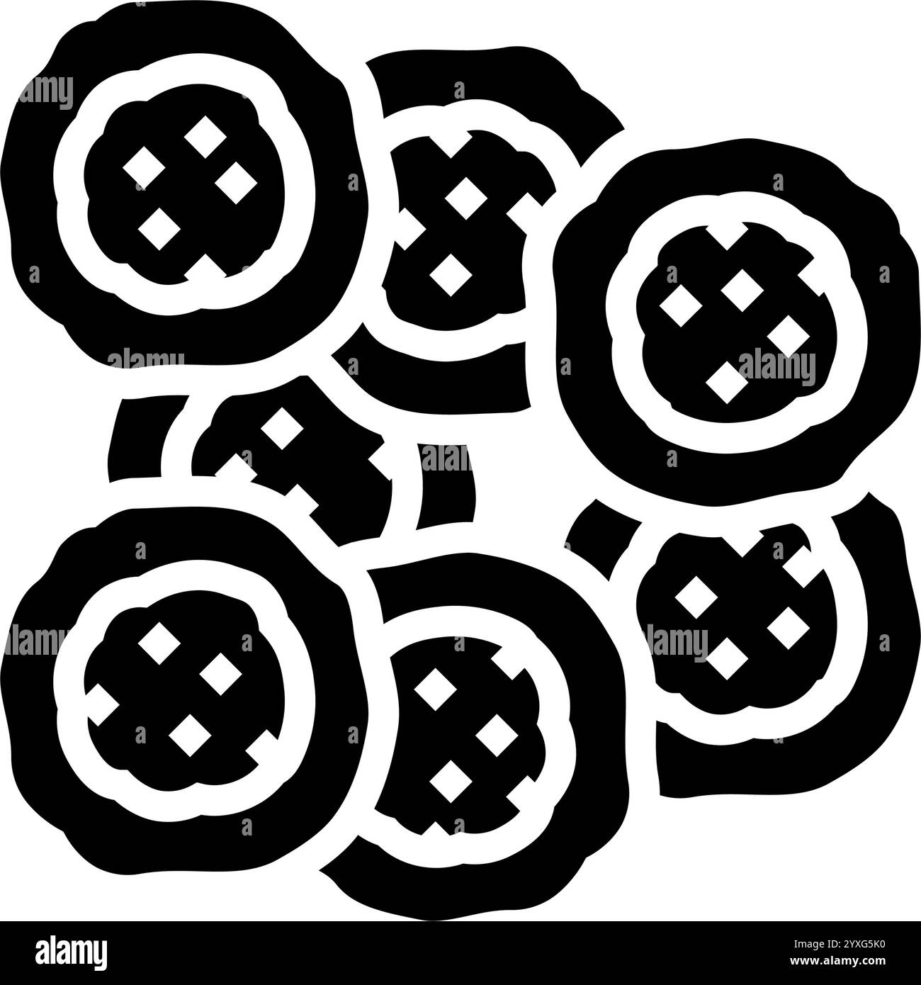 cells genetic engineering glyph icon vector illustration Stock Vector ...