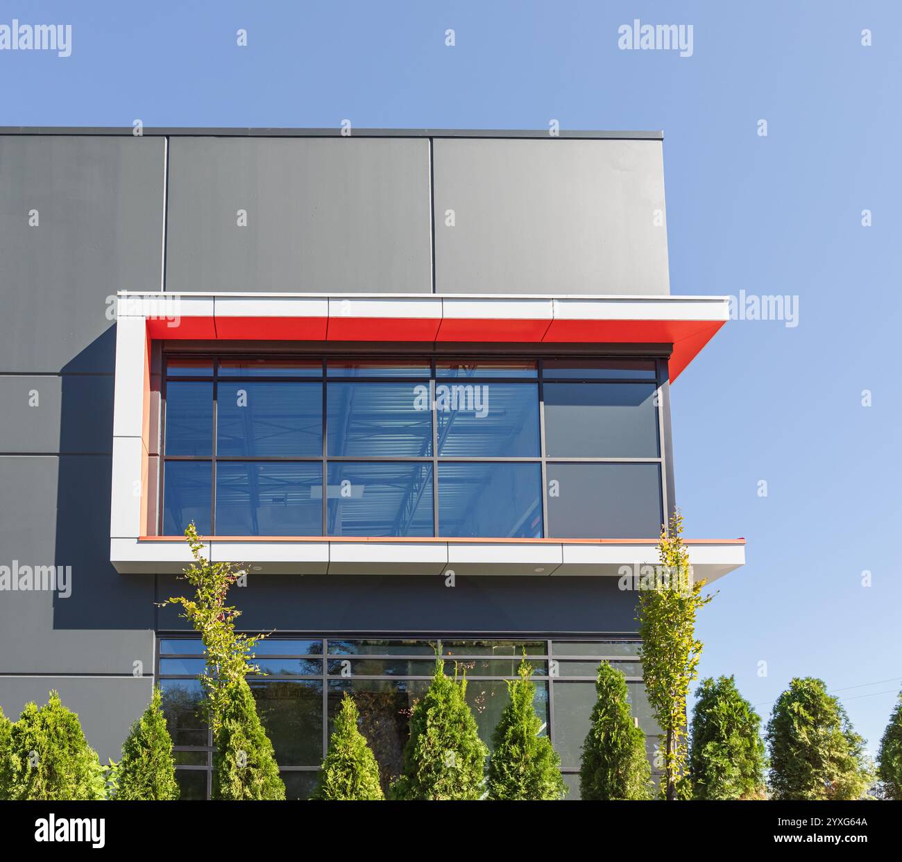 Low rise office building. Modern development architecture in downtown ...