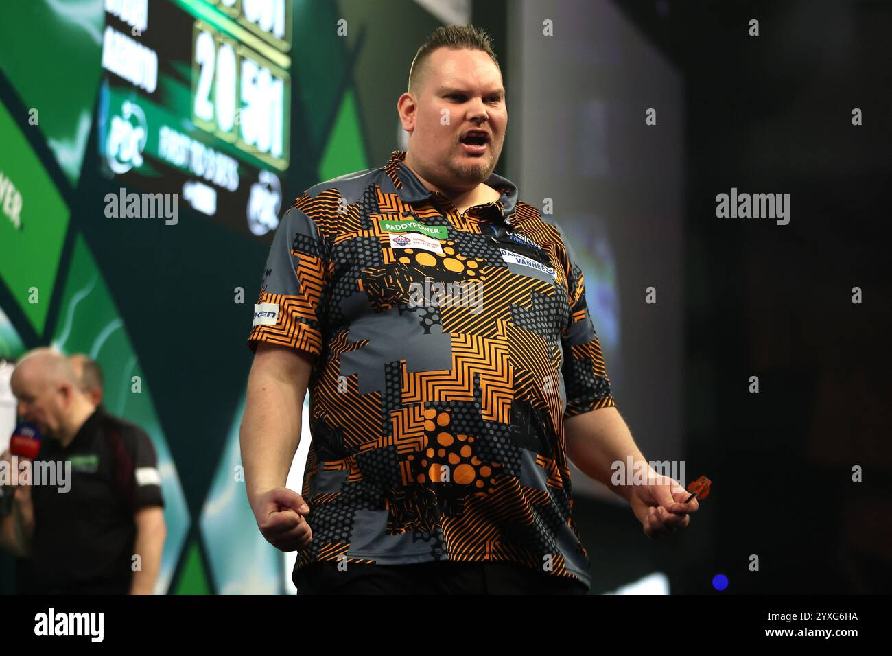 Wesley Plaisier celebrates winning the first round match against Ryusei ...