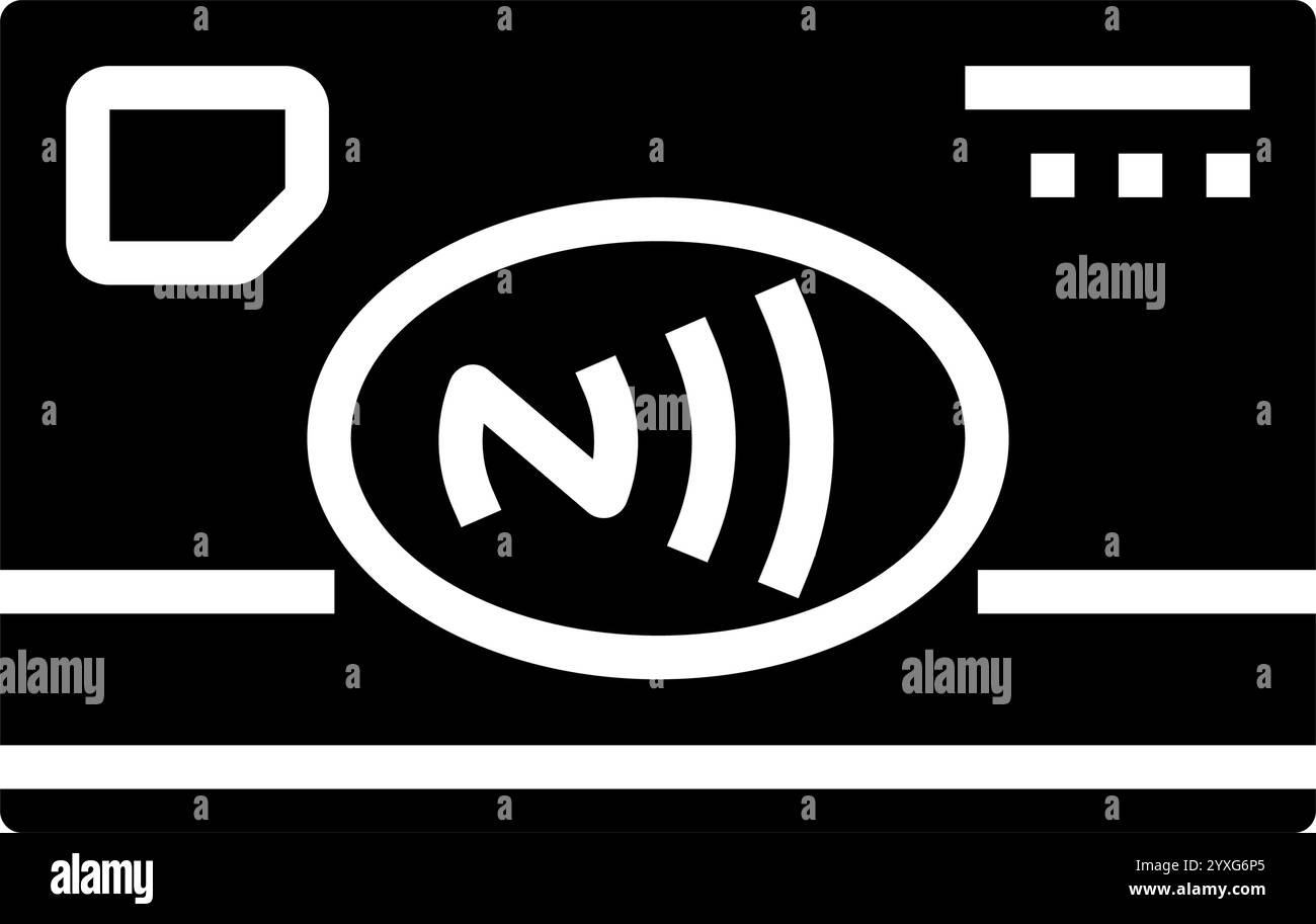 Contactless identification card reader Stock Vector Images - Alamy