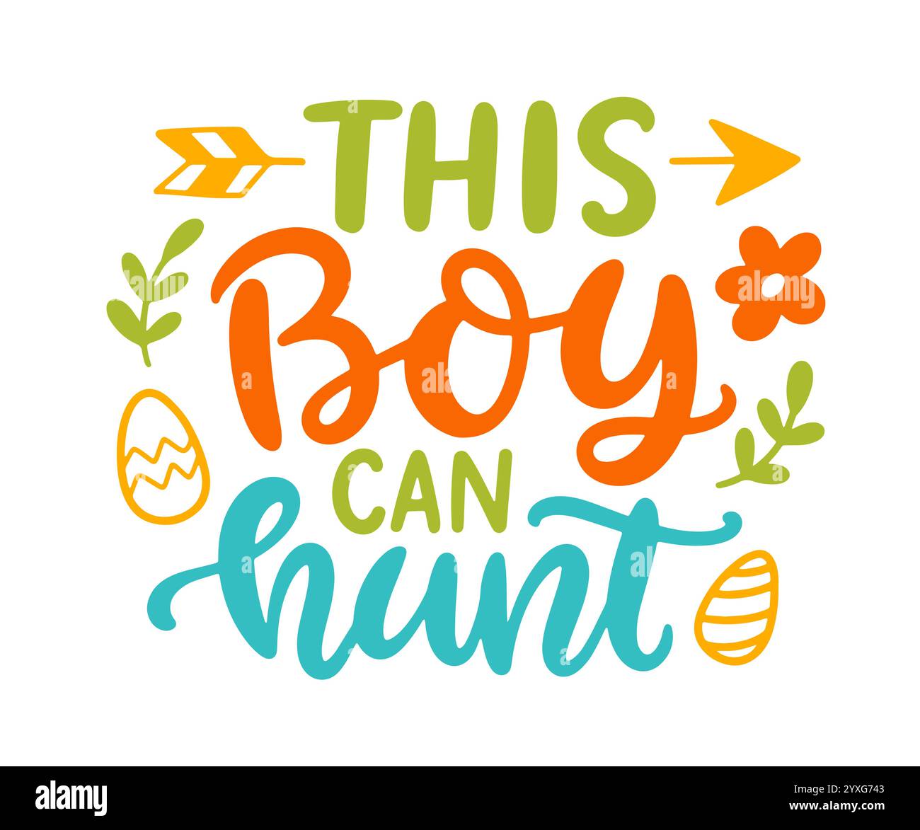 Boy calligraphy hand lettering Cut Out Stock Images & Pictures - Alamy