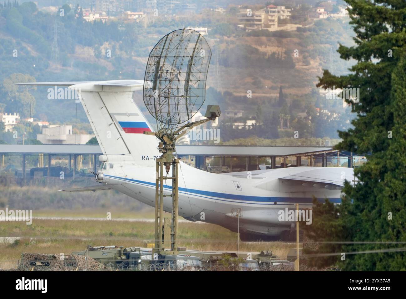 Russian soldiers withdraw from the Khmeimim Air Base near the Syrian ...
