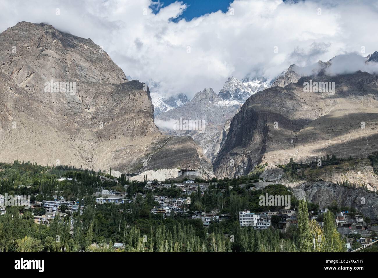 View of Karimabad, Hunza, Gilgit-Baltistan, Pakistan Stock Photo - Alamy