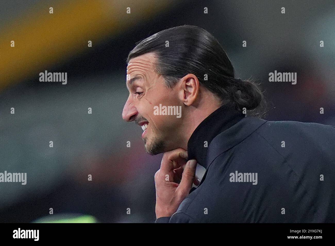 Milano, Italia. 17th Sep, 2024. Zlatan Ibrahimovic before the Uefa ...