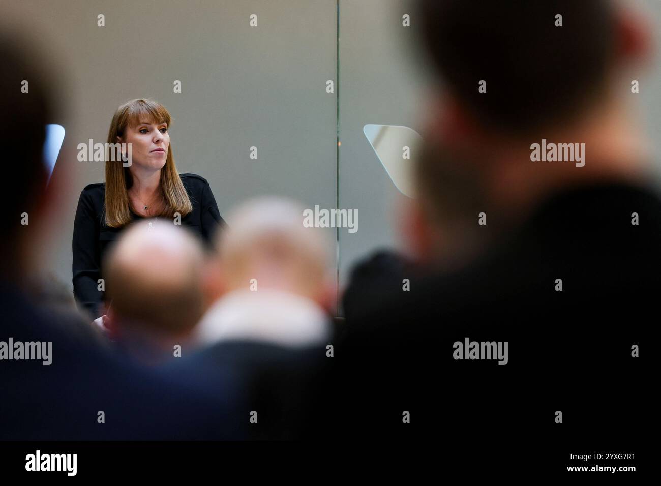 Deputy Prime Minister Angela Rayner giving a speech in Leeds, to launch ...