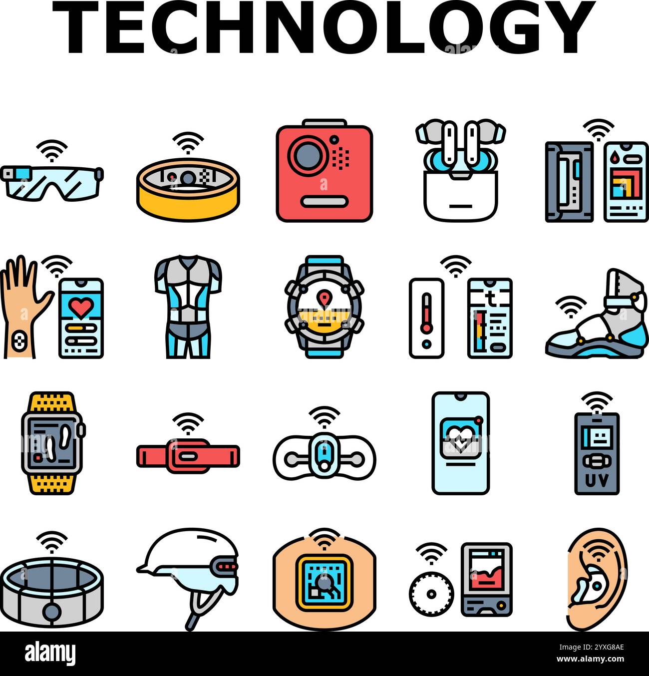 Wearable health devices symbol hi-res stock photography and images - Alamy