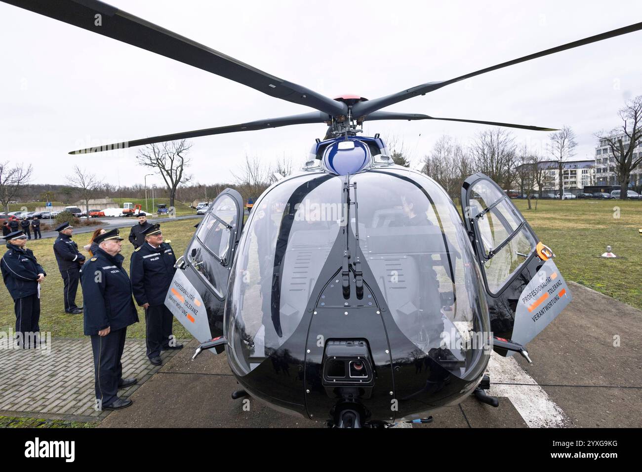 Präsentation neuer Polizeihubschrauber Neuer Polizeihubschrauber des ...