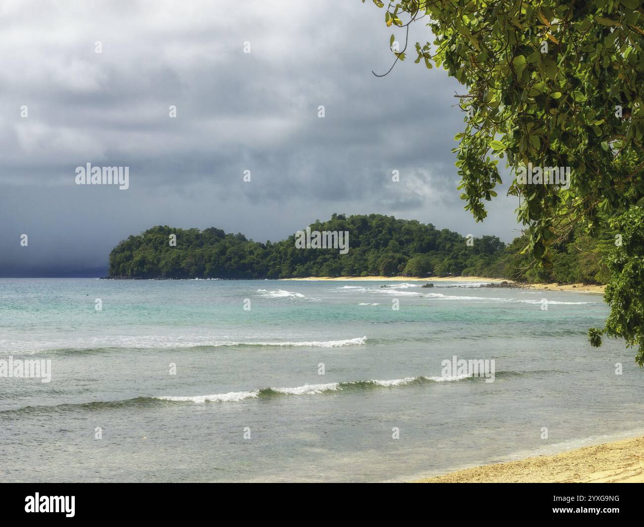 Bay and Pulisan Beach, North Sulawesi, Indonesia, Asia Stock Photo - Alamy