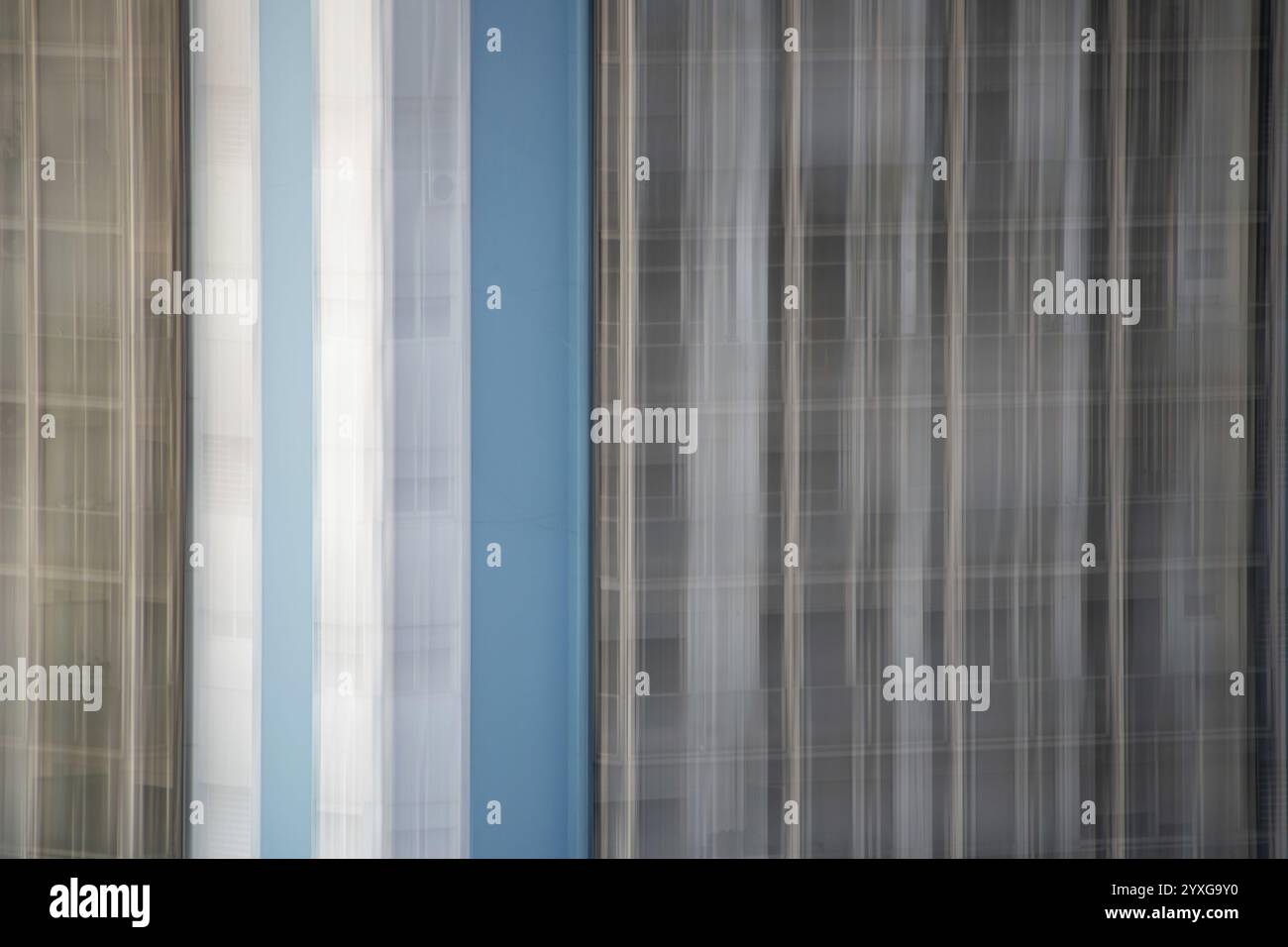 Wipe-clean image of a high-rise building with a blue stripe in Buenos ...