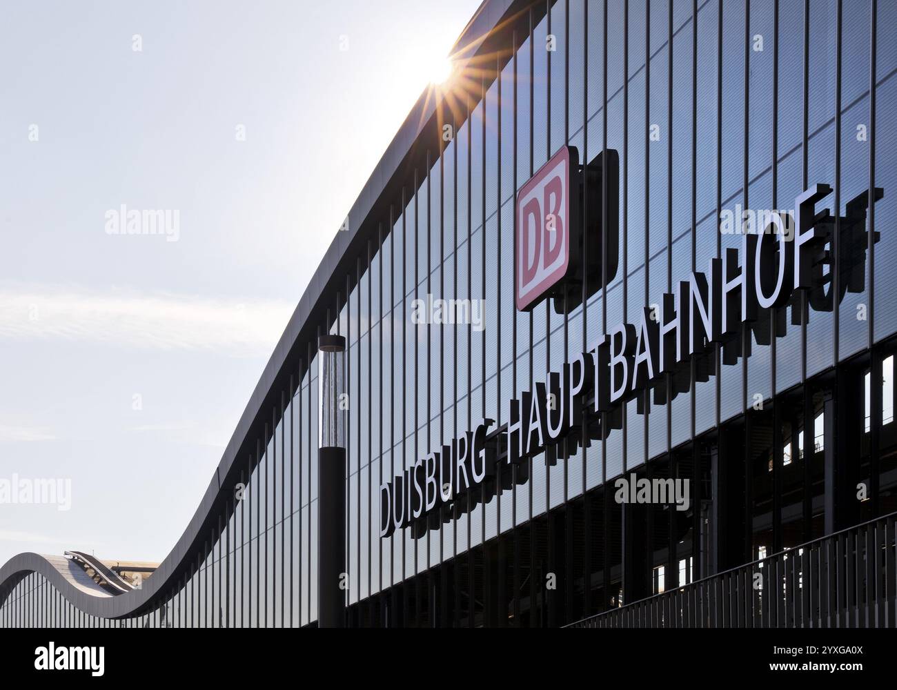 Renovated and redesigned exterior facade in the shape of a wave ...