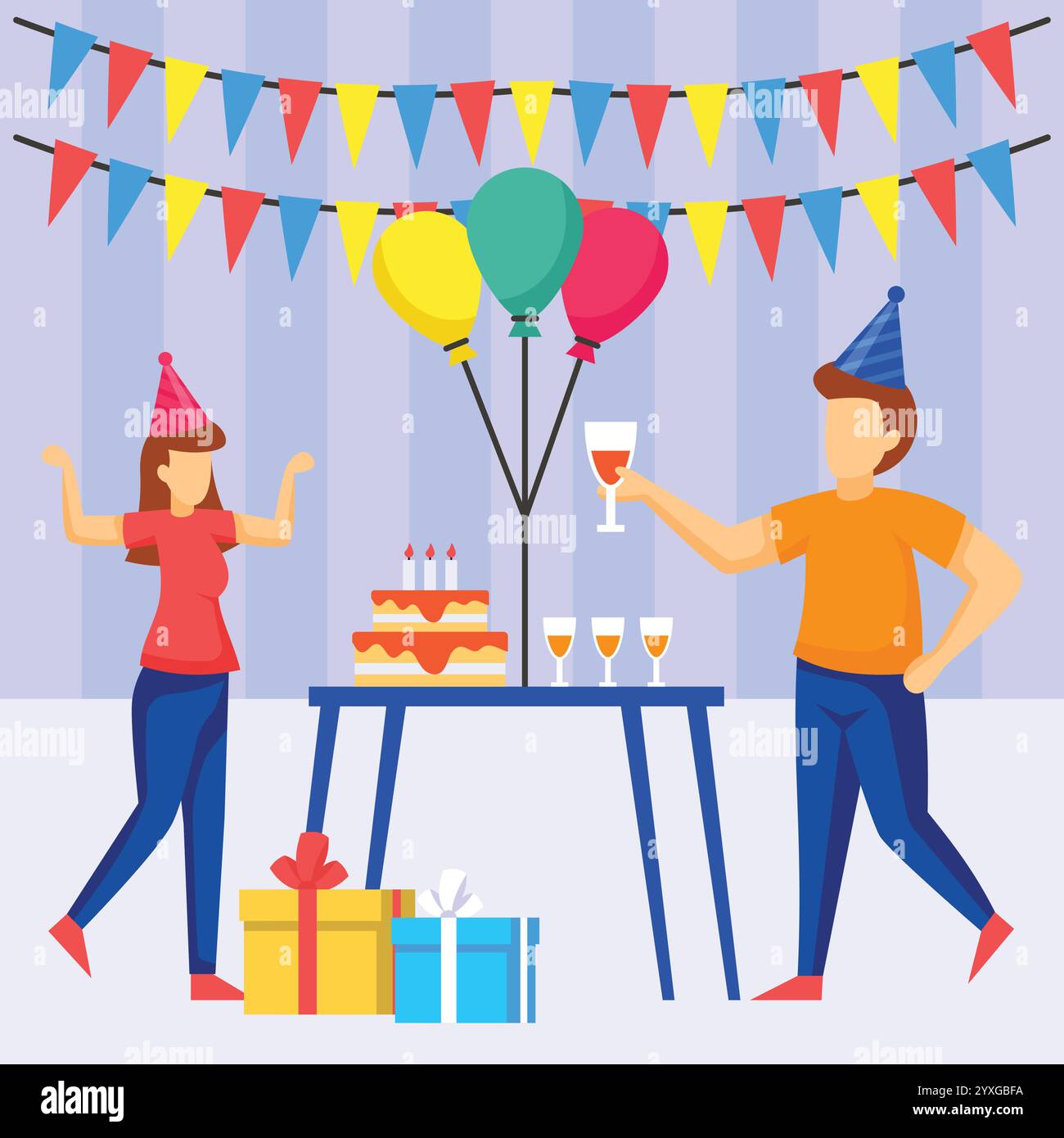 Birthday wishes for wife Stock Vector Images - Alamy