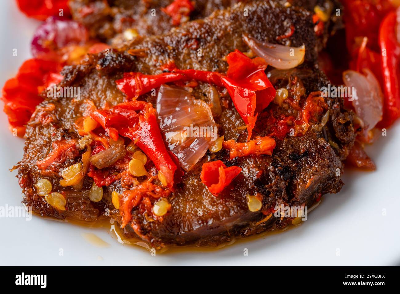 Jerado balado or Dendeng balado is a traditional cuisine from west ...