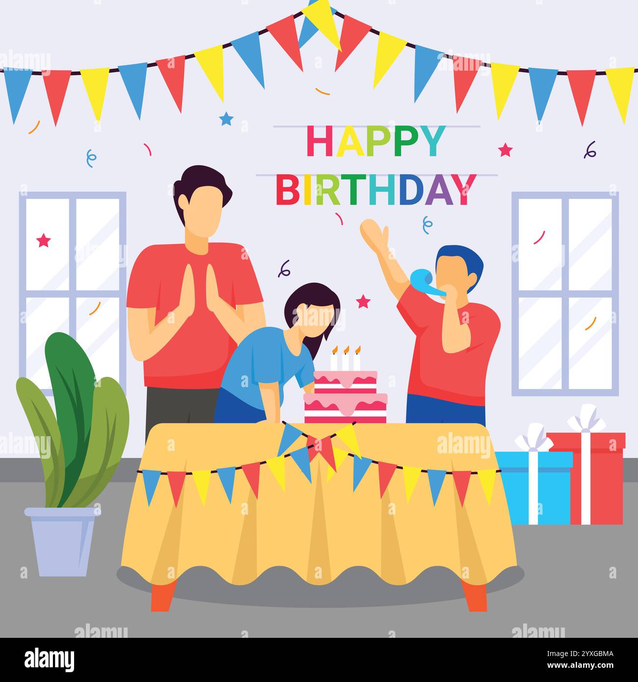 Mature business people celebrating in office concept, Family gathering ...