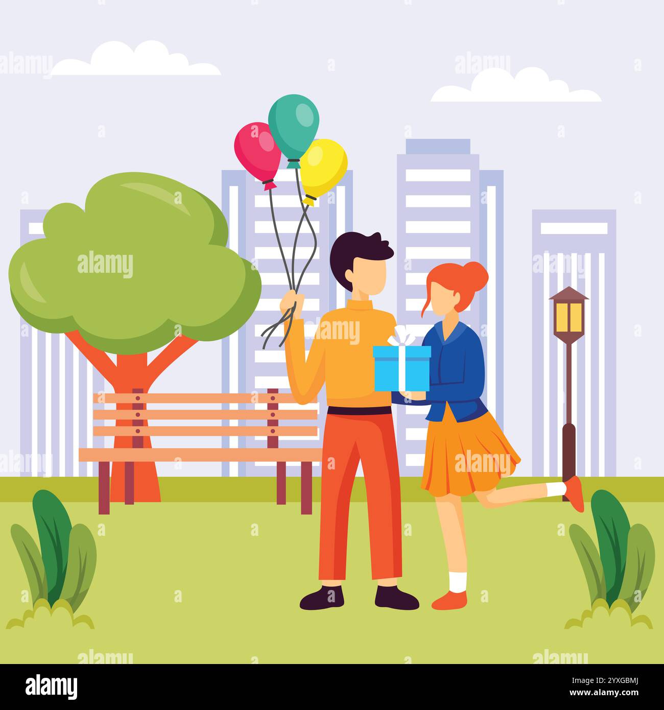 Friendly spending Stock Vector Images - Alamy