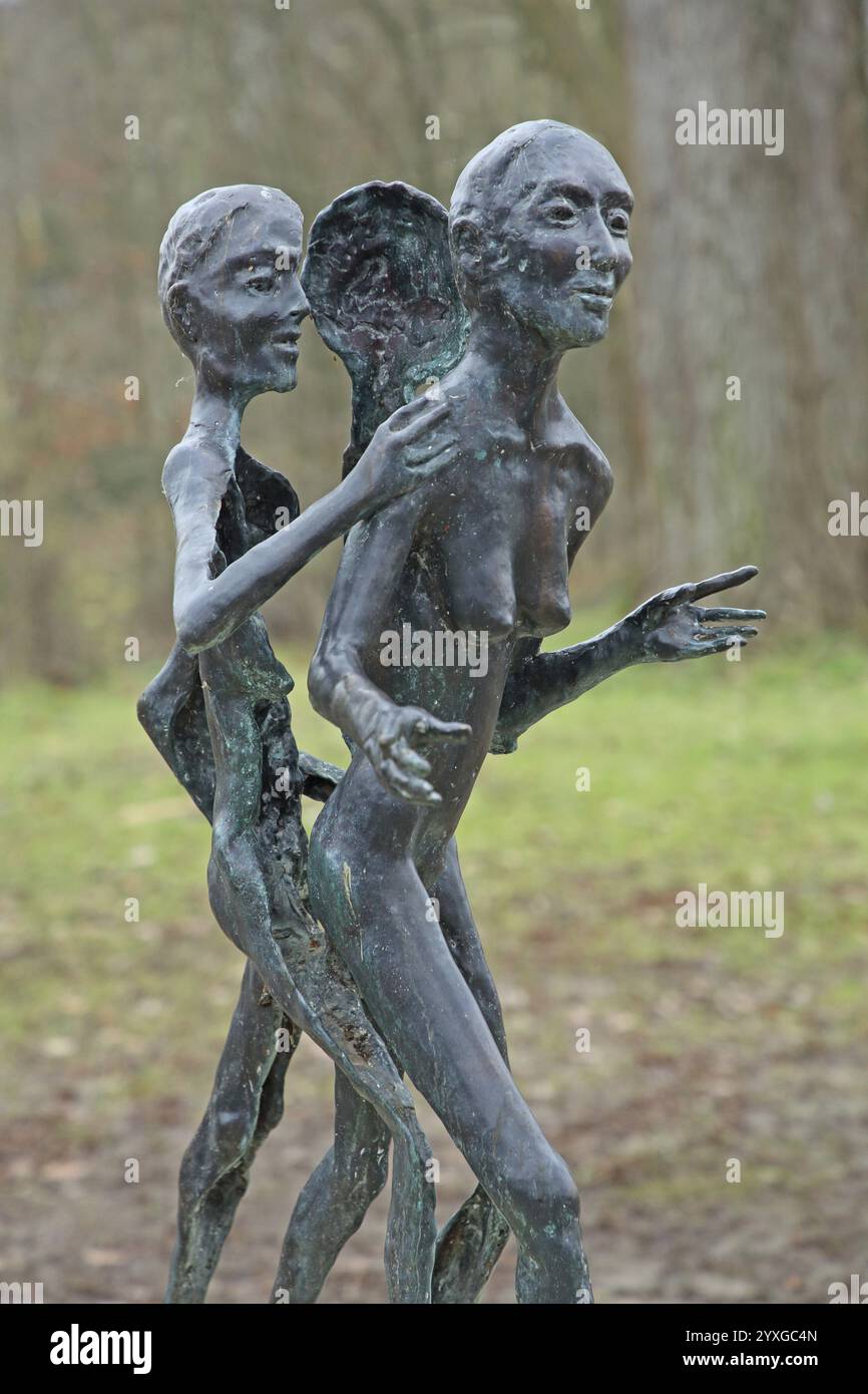 Sculpture Skinning by Titus Lerner 2013, bronze sculpture, bronze ...