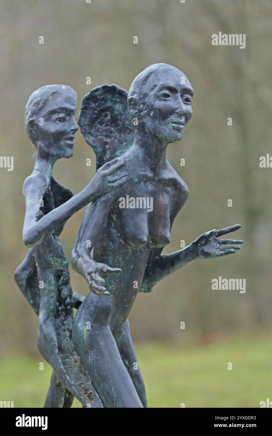 Sculpture Skinning by Titus Lerner 2013, bronze sculpture, bronze ...