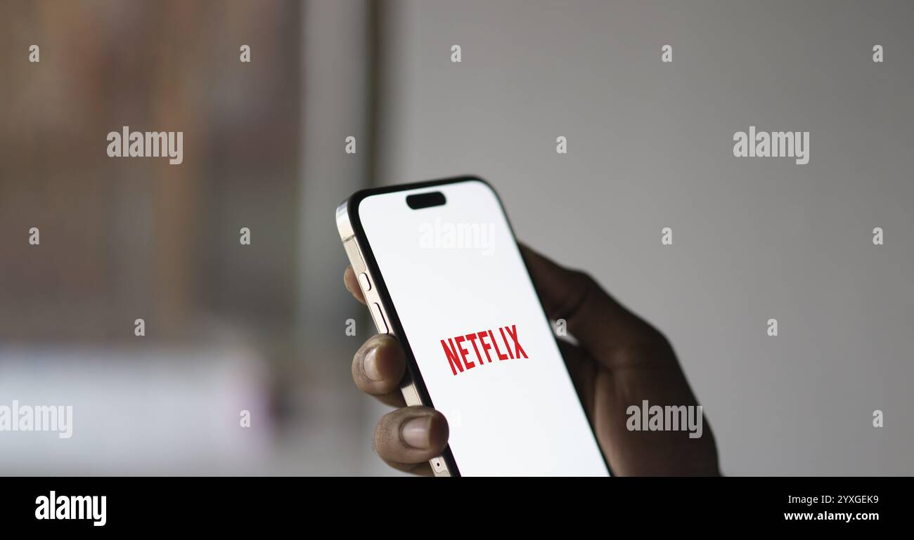 Netflix Logo on Smartphone Stock Photo - Alamy
